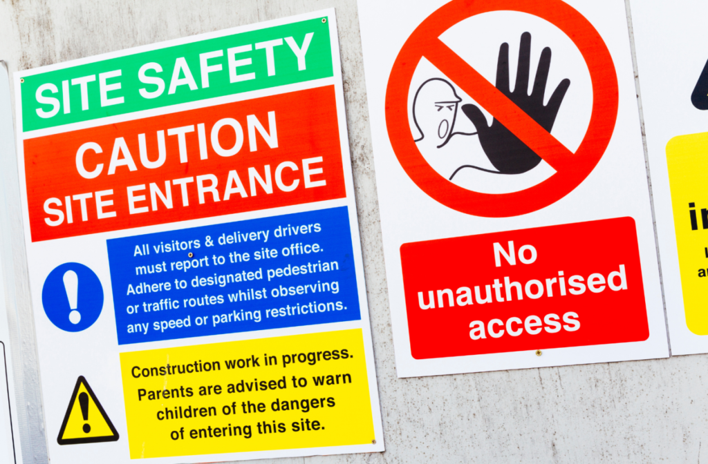 Safety Sign Placing Some For The Important Locations